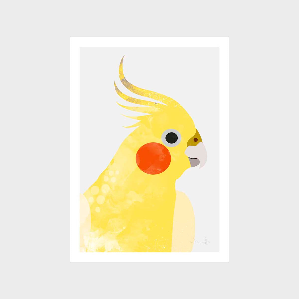 Cockatiel Art Print – Empty Studios