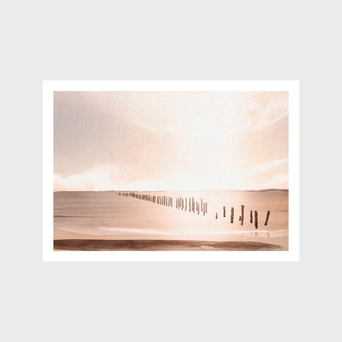 Bridport Sunset Art Print – Empty Studios