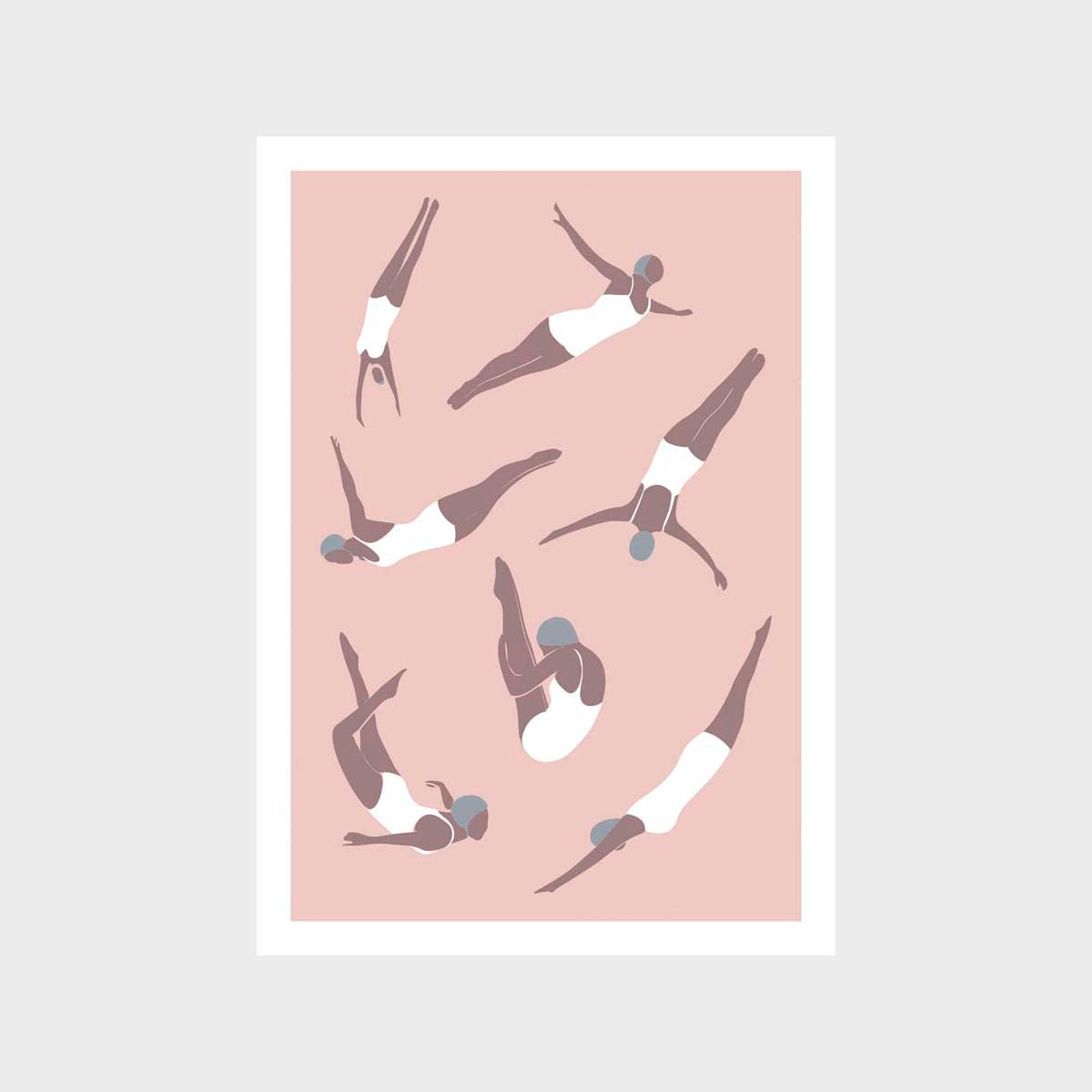 Female Diver 4B Art Print – Empty Studios